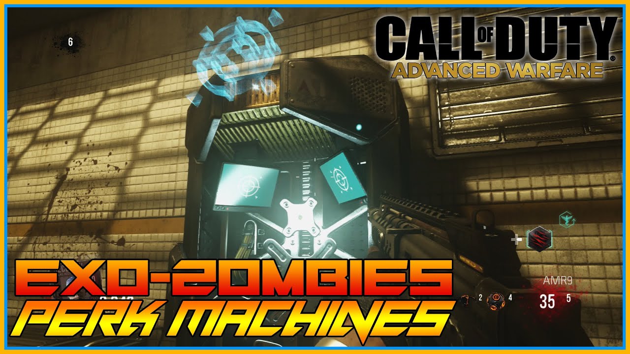 Call Of Duty - Exo Zombies, All Perk Machine, Weapon upgrade Machines ...