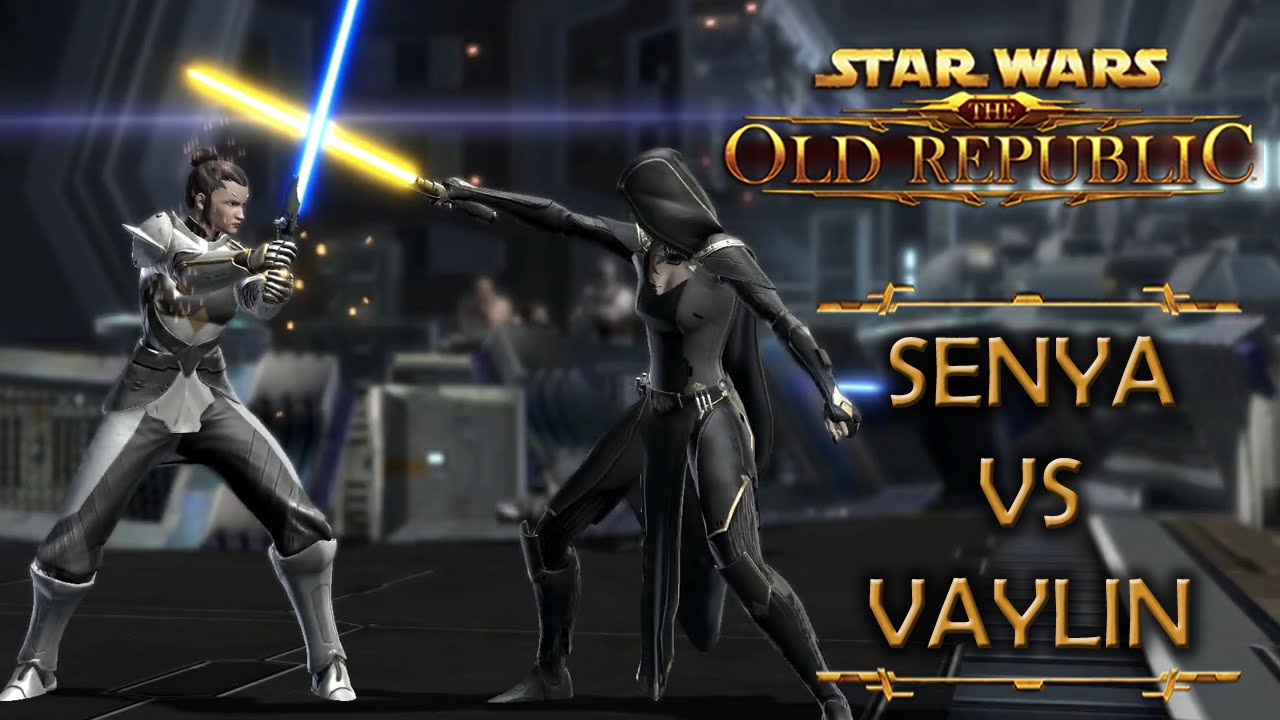 Knights of the Fallen Empire - Senya VS Vaylin Full fight - YouTube