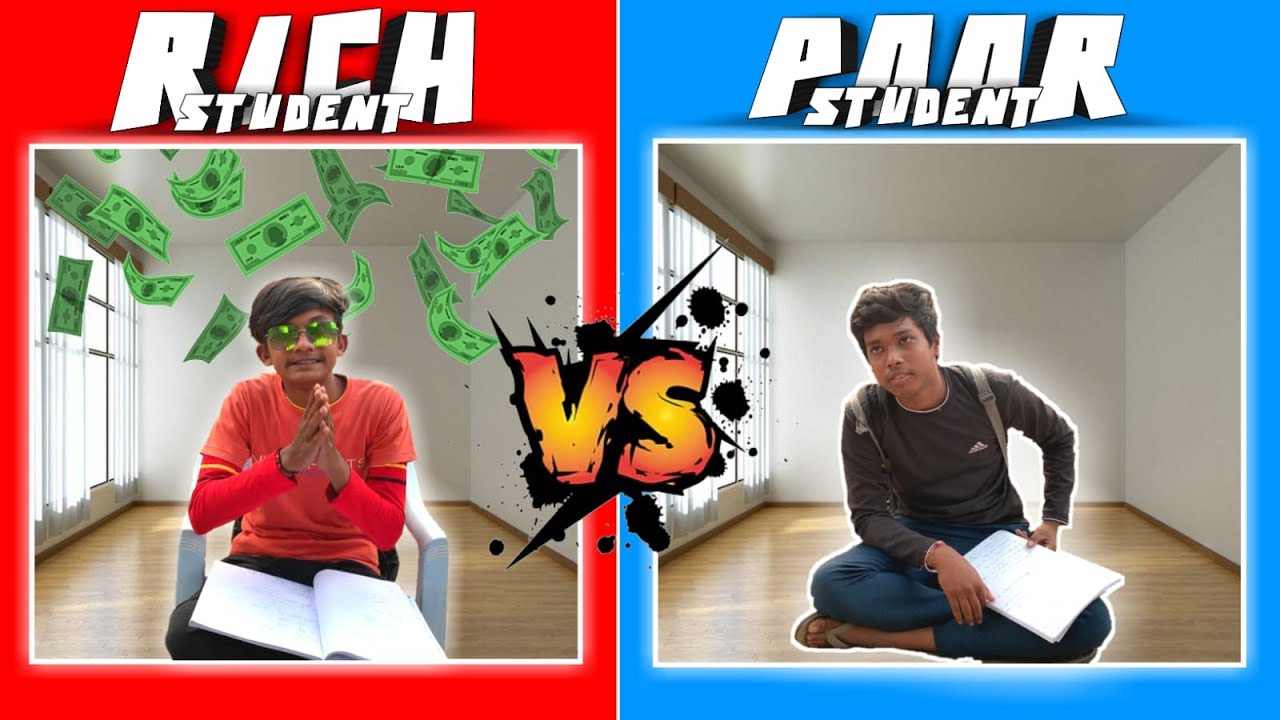 Rich student vs poor student 😂 | F9UN - YouTube