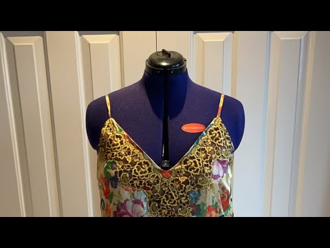 How to get a perfectly pressed camisole strap or loop - YouTube