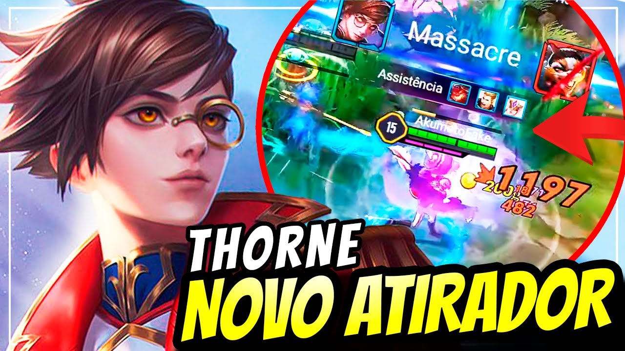 TESTANDO THORNE, NOVO ATIRADOR - Arena of Valor - YouTube