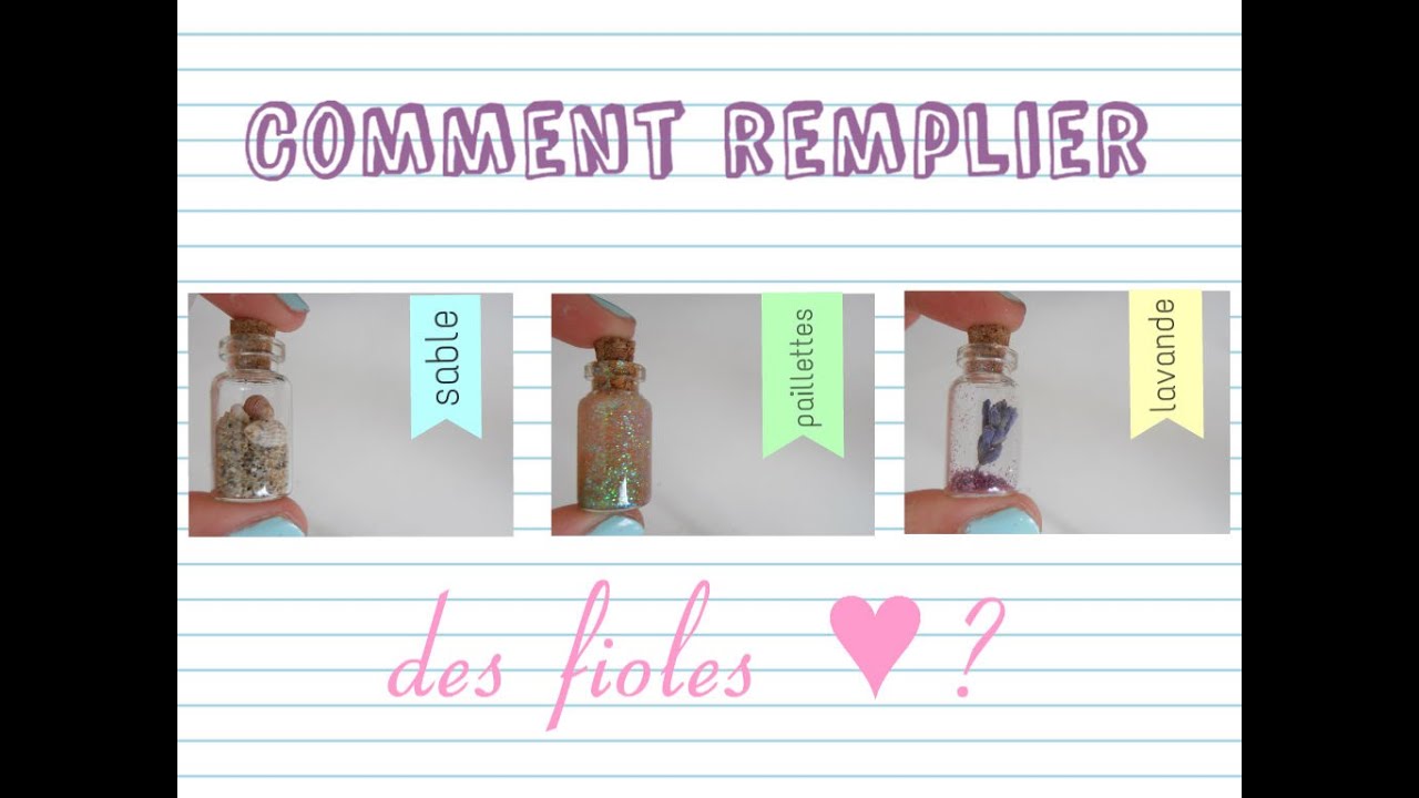 How to | Remplir des fioles 🎀 - YouTube