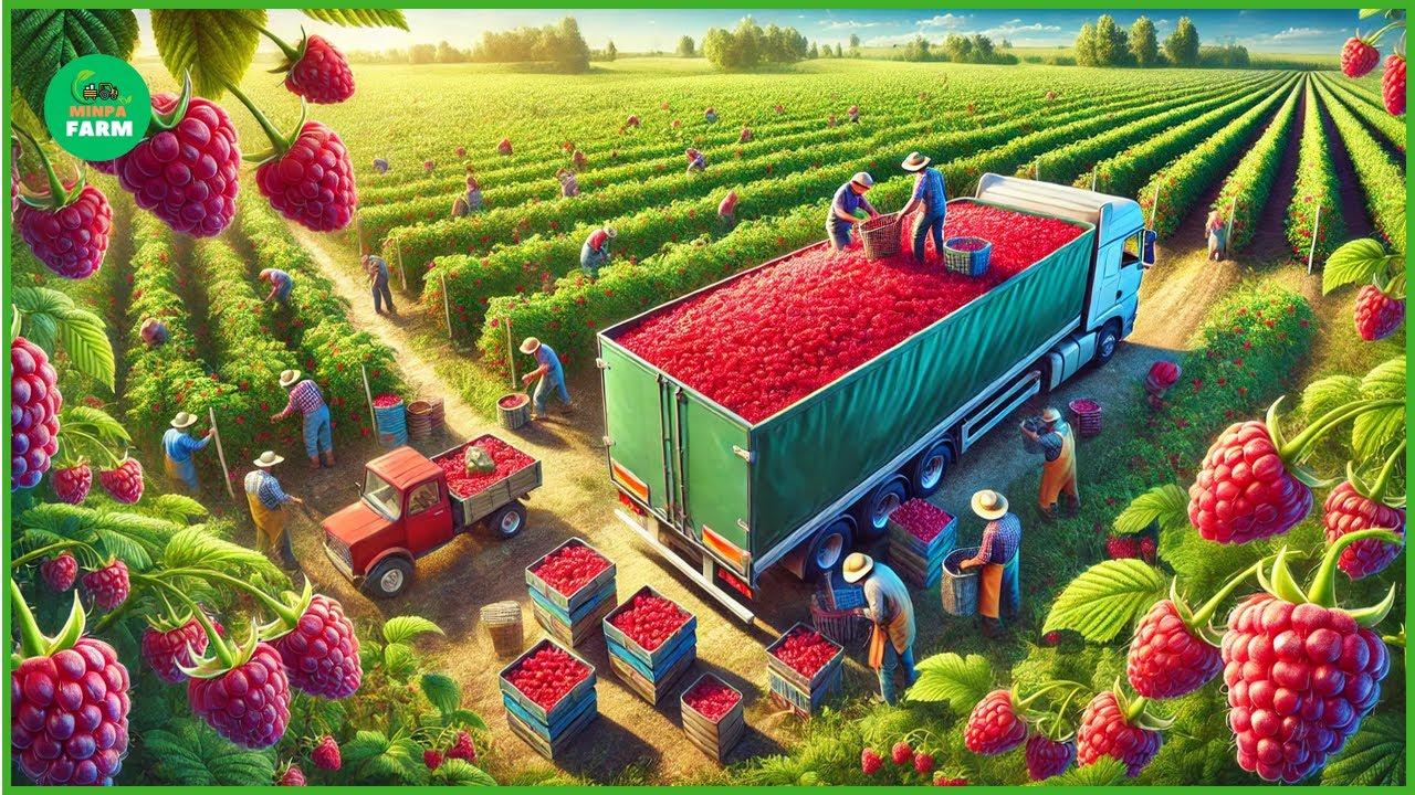 How Millions of Raspberries Are Harvested and Processed - Raspberry ...