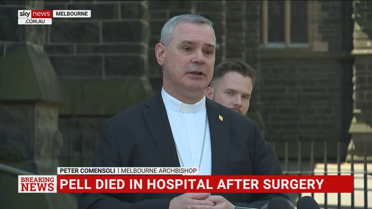 Archbishop Comensoli pays tribute following death of Cardinal Pell - YouTube