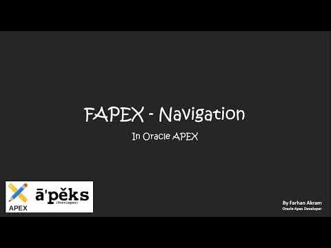 FAPEX - Navigation (Navigating to other page at runtime in Oracle APEX) - YouTube