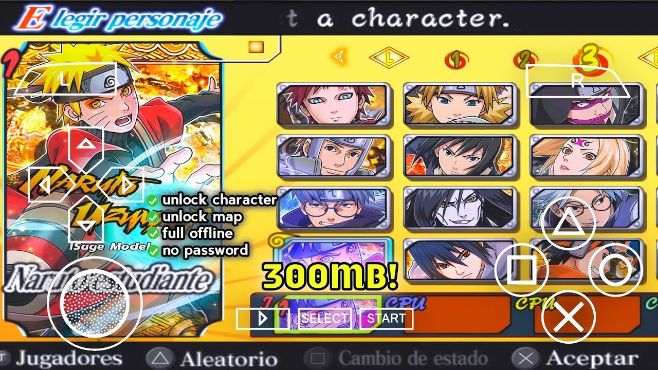 WOW KEREN! NARUTO ULTIMATE NINJA HEROES 3 PPSSPP UNLOCK ALL CHARACTER ...