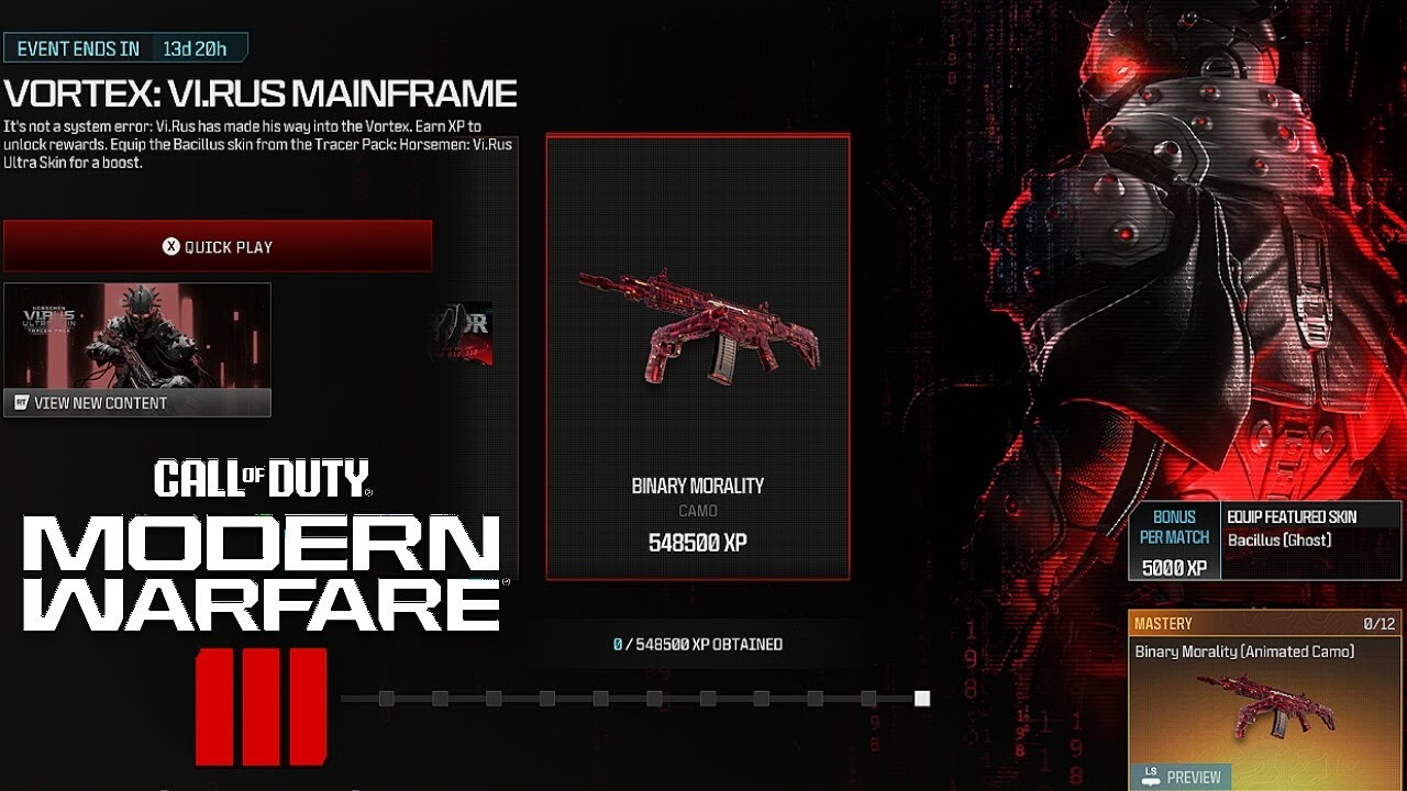 Modern Warfare 3 New Vortex Virus Mainframe Event - YouTube