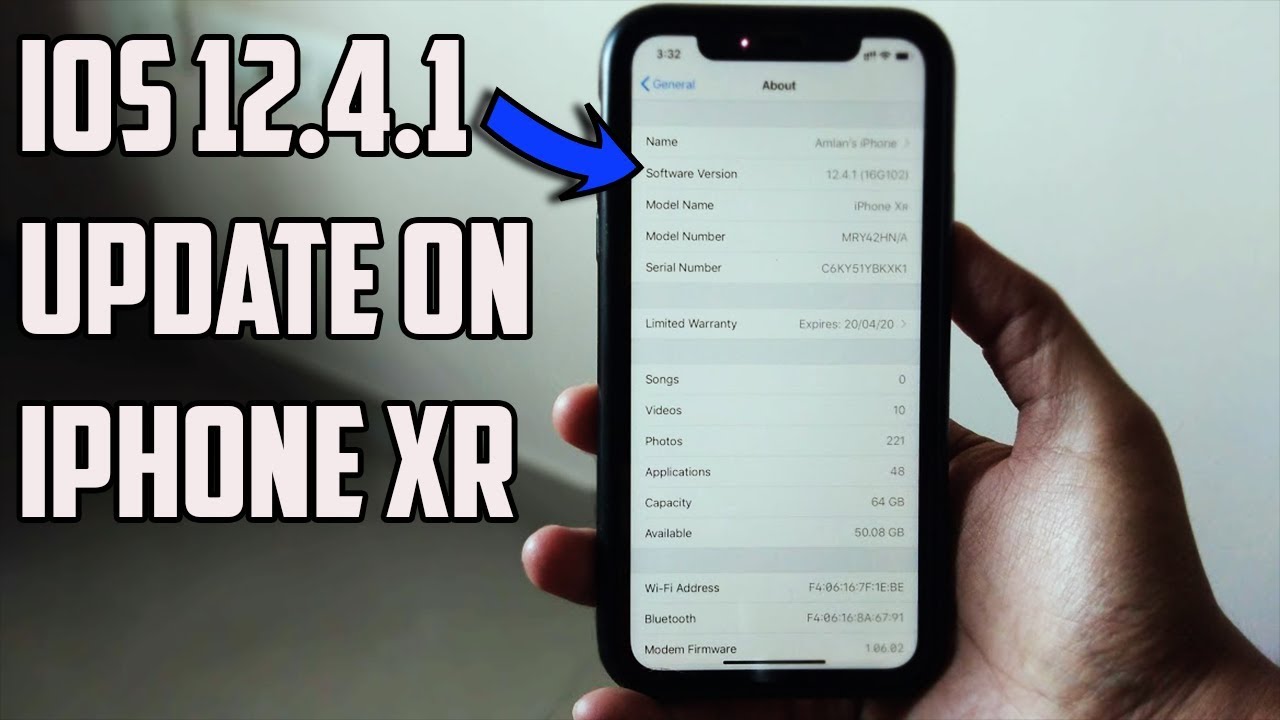 ios 12.4.1 Update On iphone XR ! - YouTube