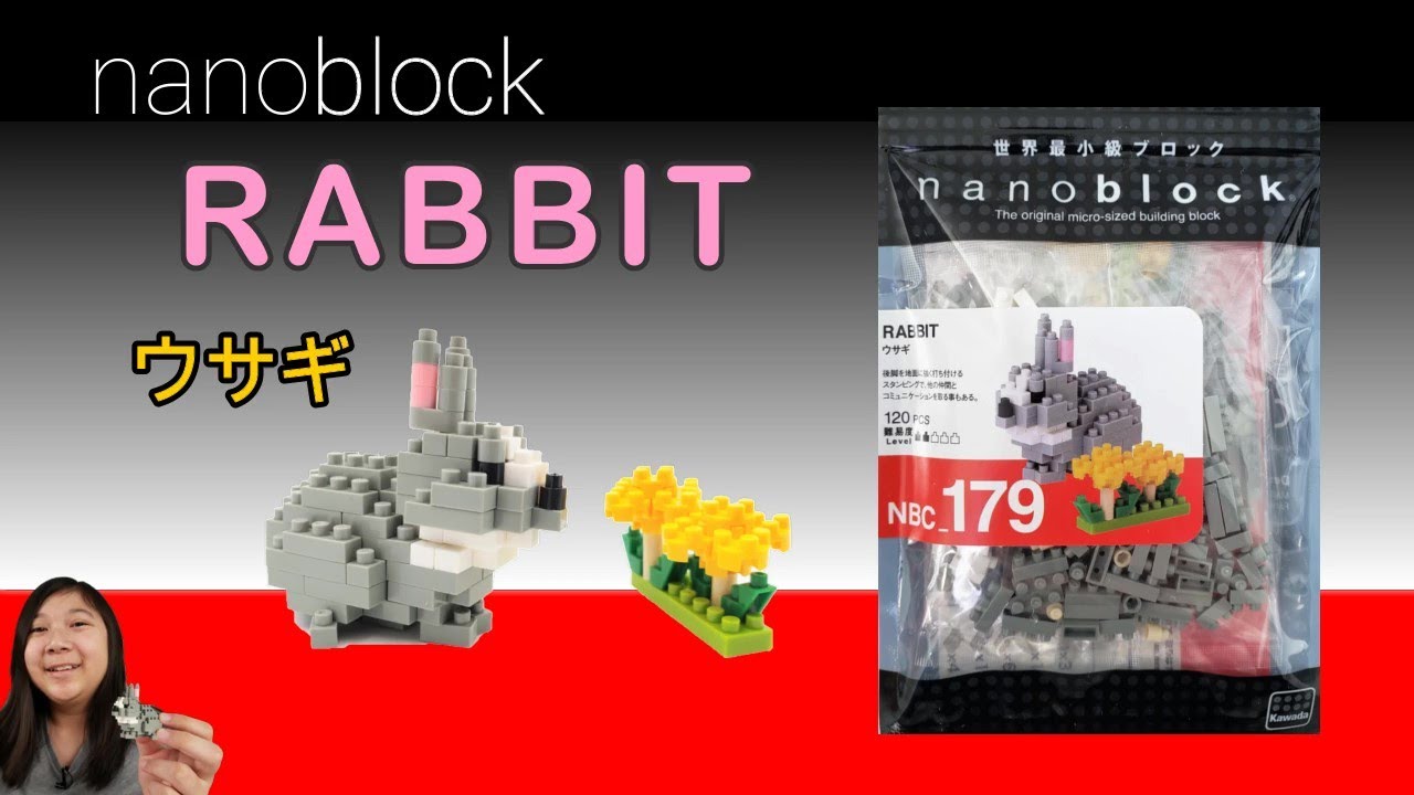 Nanoblock Rabbit | Speed Build and Review of the Micro-Sized Rabbit ...