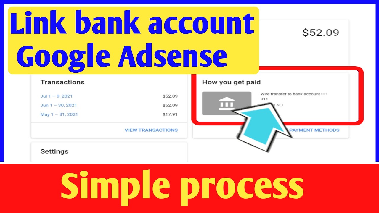 google adsense add bank account 2021 | adsense me bank account kaise ...