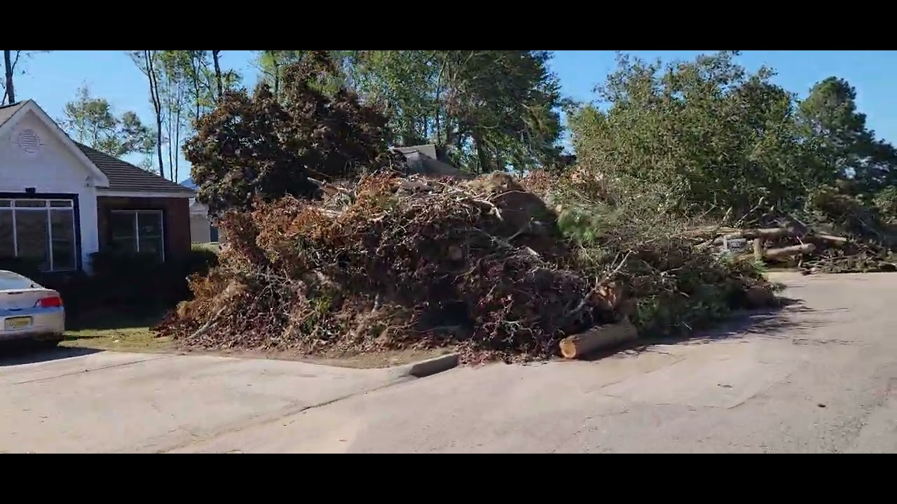 Hurricane Helene cleanup and power restoration day 25! - YouTube