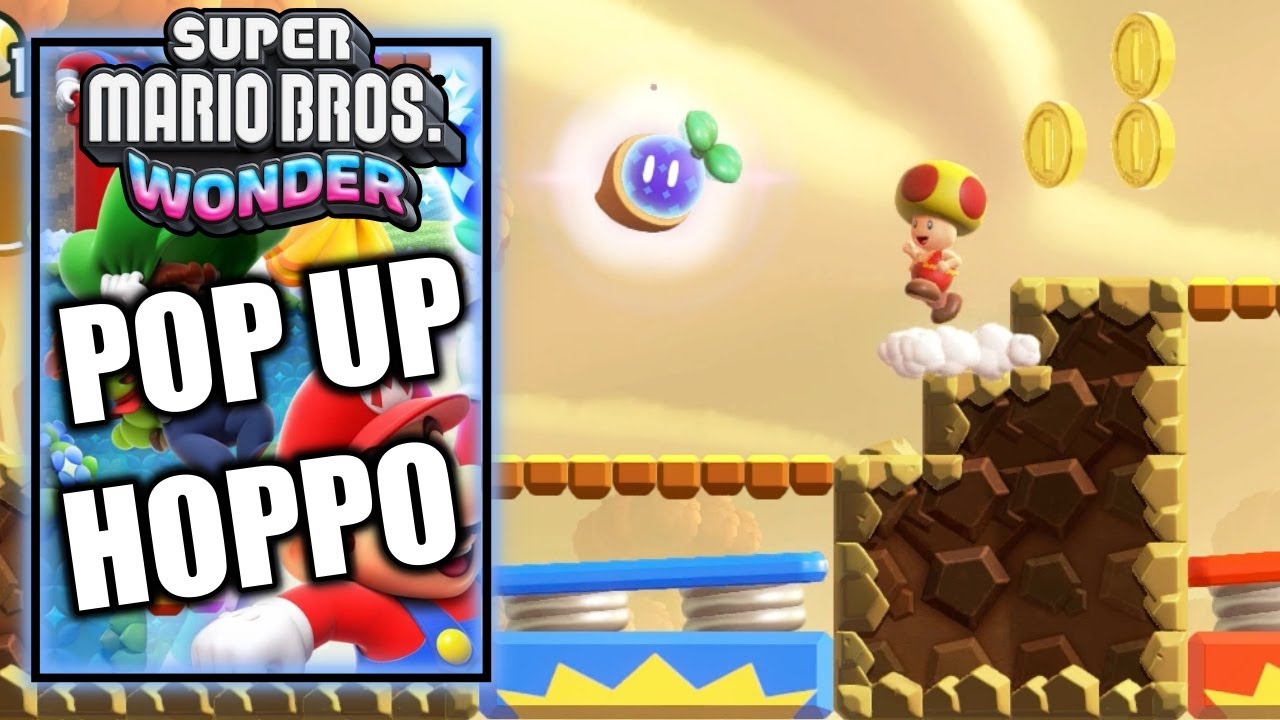 Super Mario Bros Wonder – Pop up Hoppo - 100% All Wonder Seeds, Flower ...