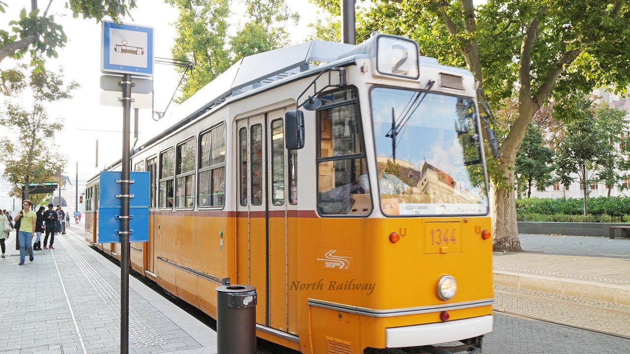 Ride on Budapest Tram Line T2, Most Beautiful City View Line - YouTube
