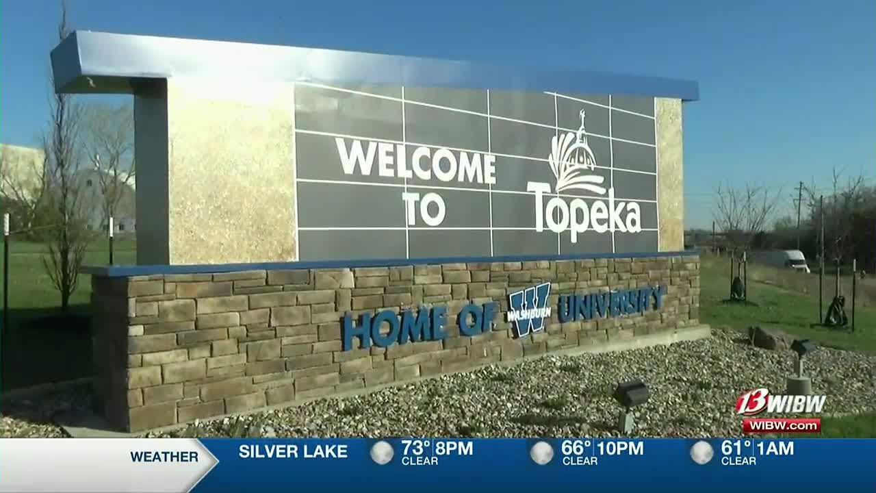 New ‘Welcome to Topeka’ sign cost taxpayers nothing - YouTube
