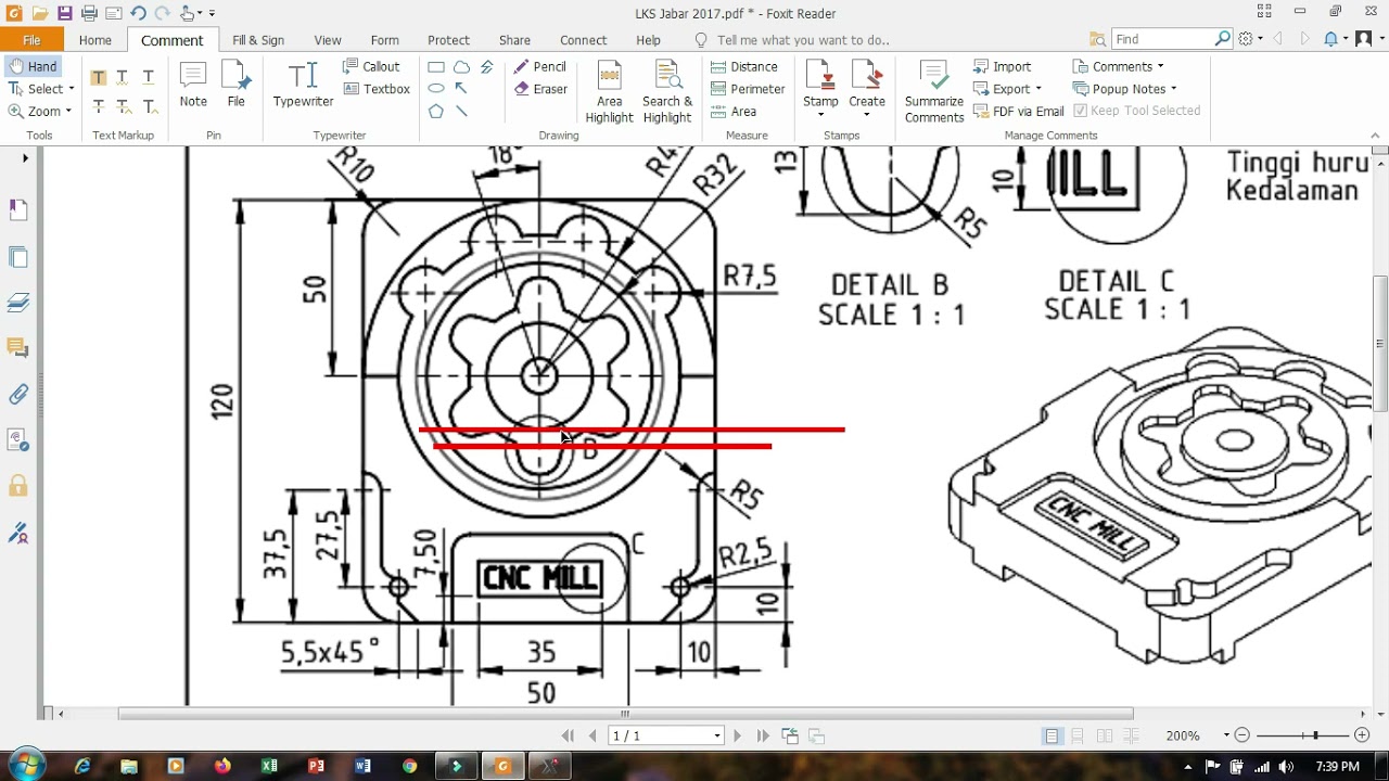 | 14 | MASTERCAM X9 DESIGN 2D LKS CNC MILLING JABAR 2017 - YouTube