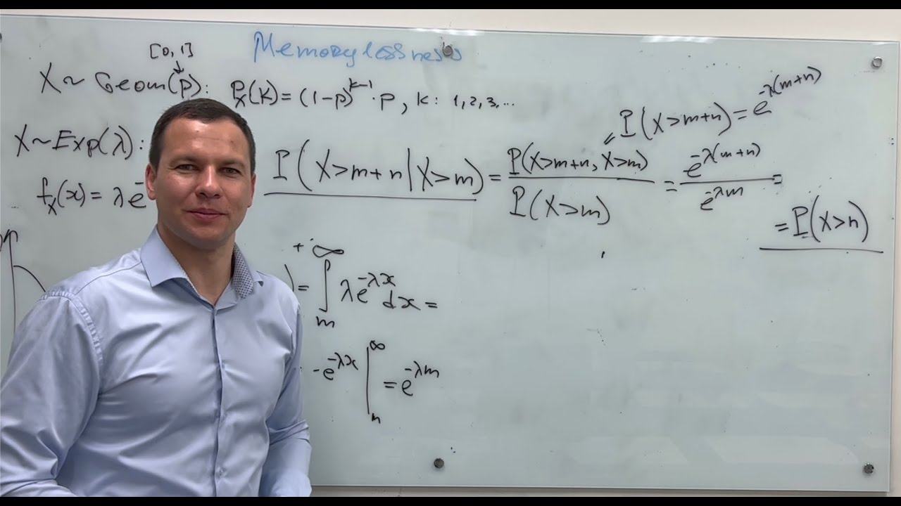 Распределения без памяти / memorylessness property - YouTube
