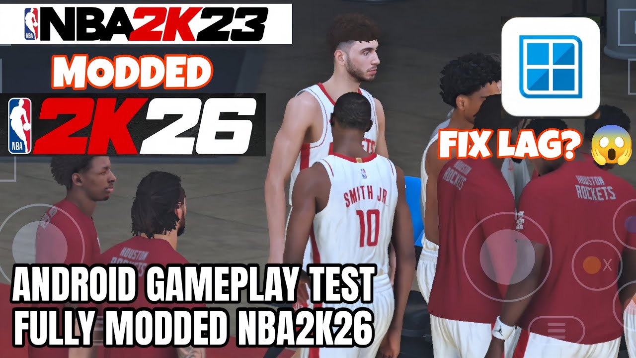 🏀 NBA2K23 FULLY MODDED NBA2K26 ANDROID GAMEPLAY TEST ON WINLATOR CMOD ...