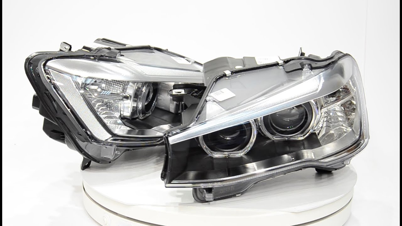 Фары Bmw X3 f25 X4 f26 ксенон 63117401131 63117401132 - YouTube