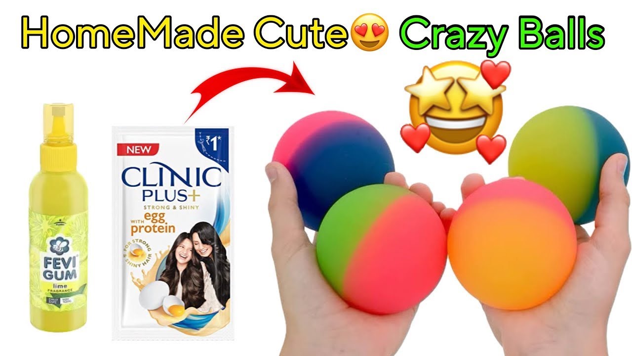 How to make Crazy balls at home/Bouncy ball/ homemade crazy ball/diy ...