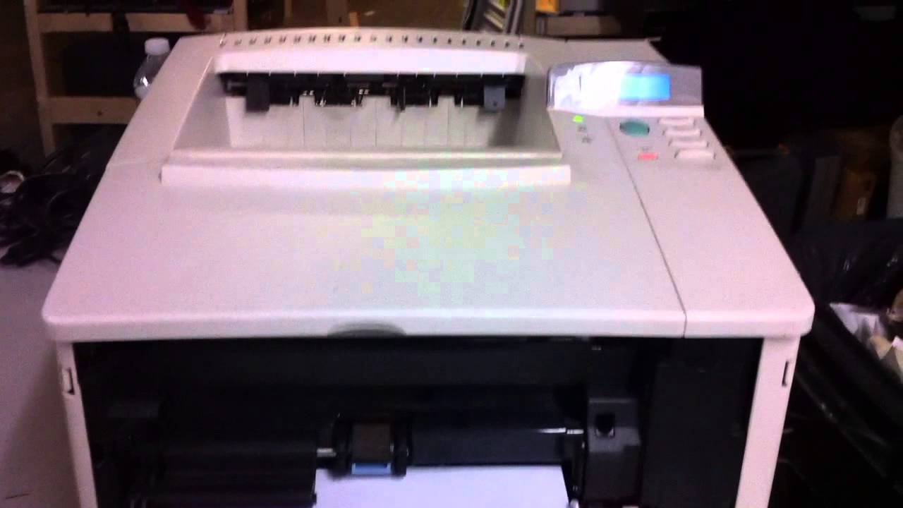 HP LaserJet Printer 4000 - YouTube