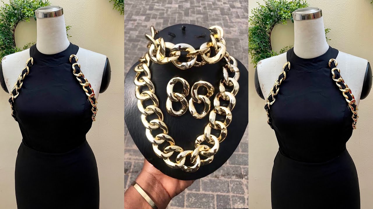 How to attach accessories to an halter neck dress/ beginners friendly ...