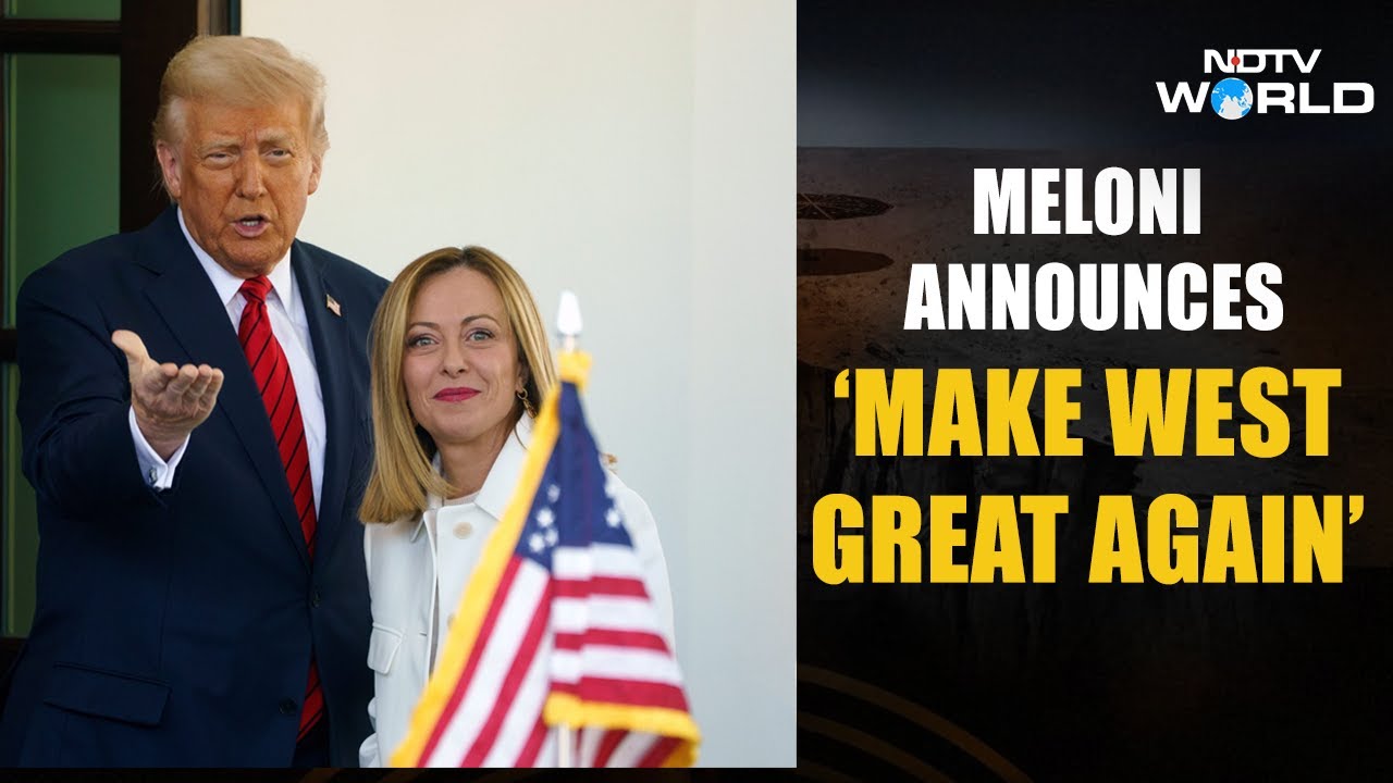 Trump Meloni Meet | Italian PM Calls To Make America Great Again During ...