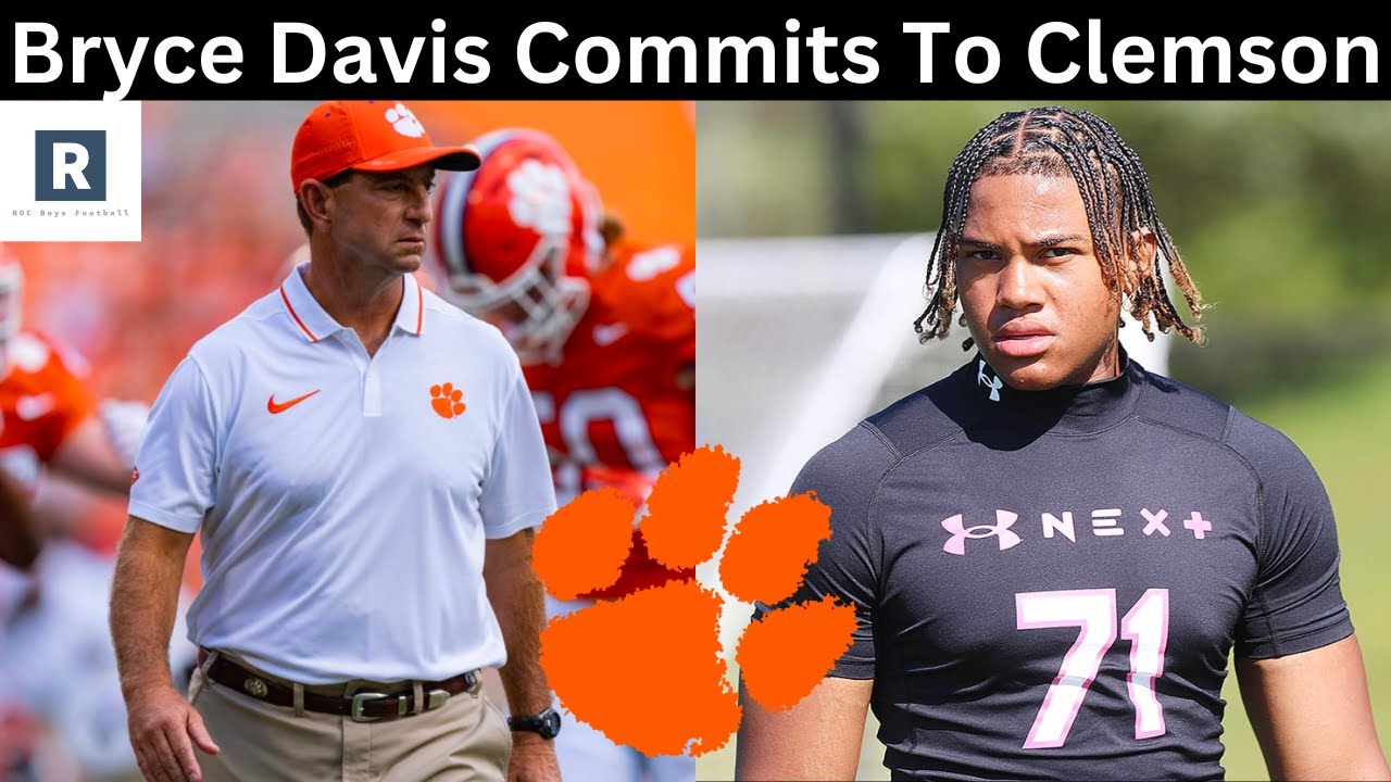 Bryce Davis Commits To Clemson | Clemson Football Recruiting News - YouTube