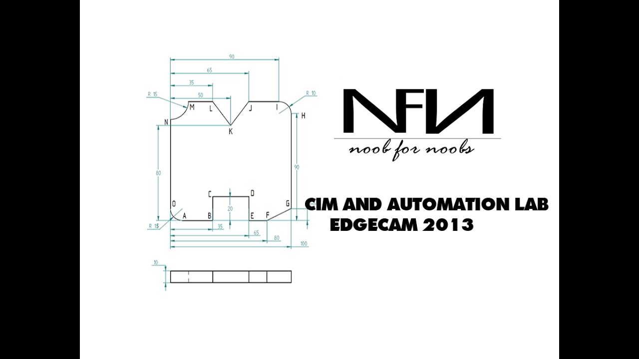 EDGECAM TUTORIAL | 7th Sem Mechanical VTU | CIM LAB | MILLING - YouTube
