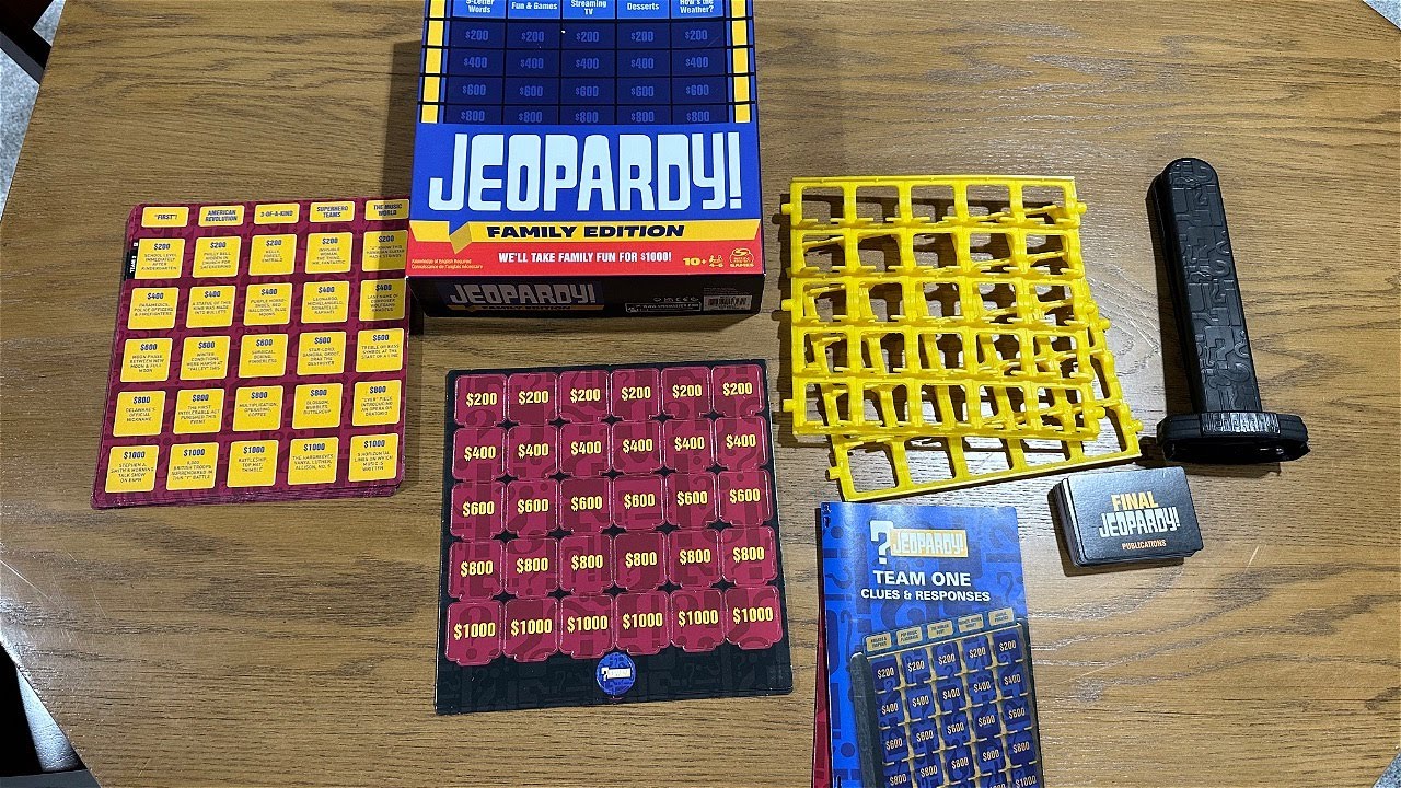 Jeopardy Family Edition Board Game - YouTube
