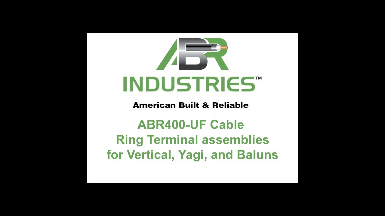 ABR 400-UF Ring Terminal Assemblies - YouTube