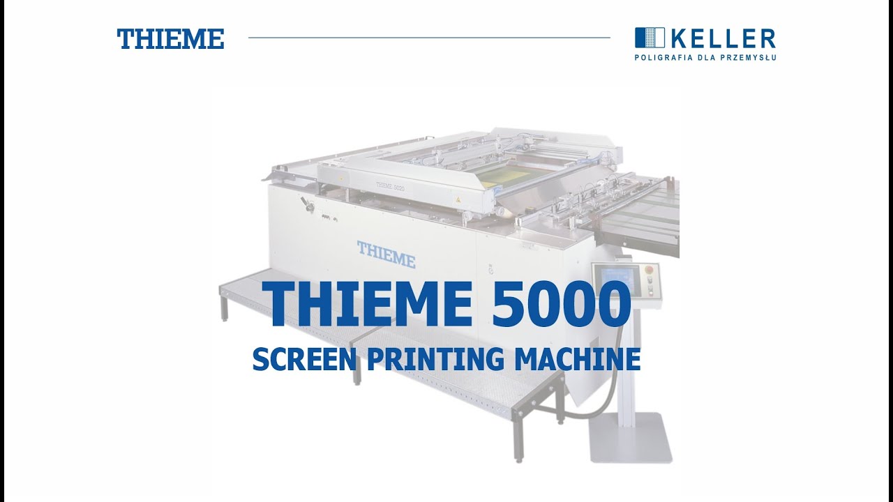 KELLER_THIEME_5000_#screen_printing_#screen_printing_machine - YouTube