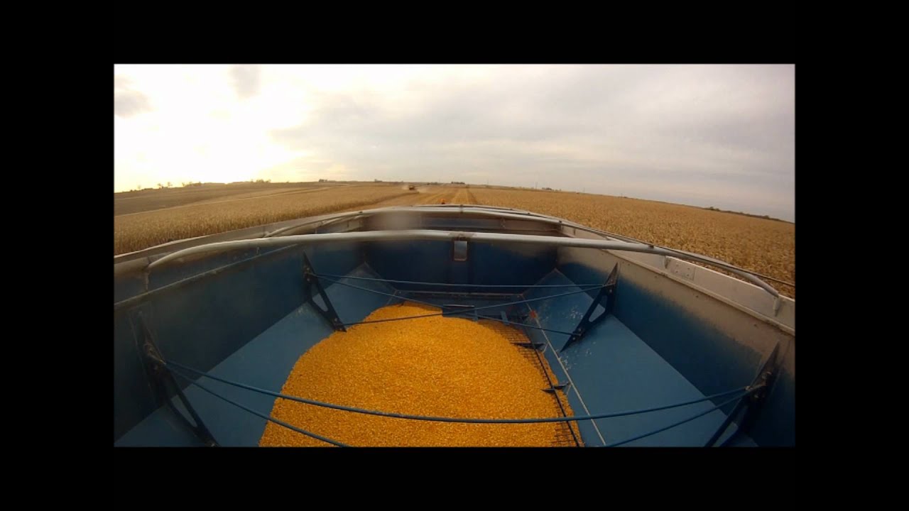 grain cart hopper time lapse - YouTube