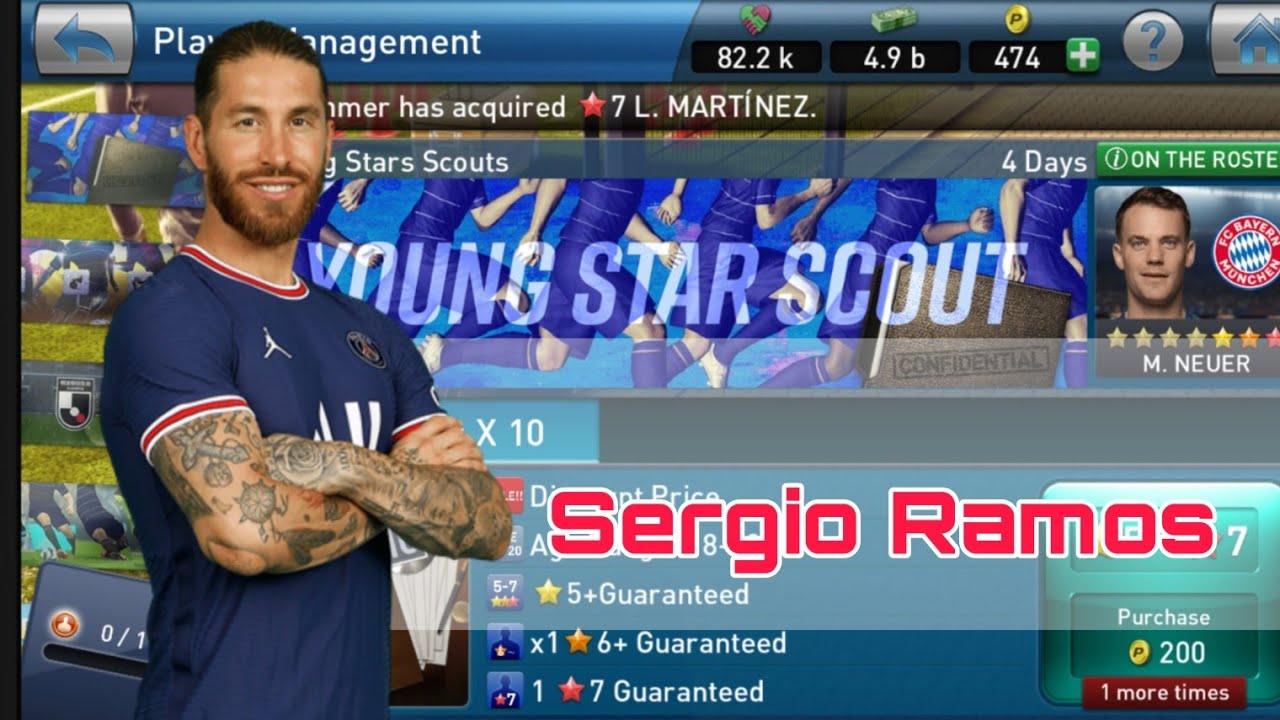 Young Star Scout v7- Sergio Ramos || Konami PES Club Manager will be ...