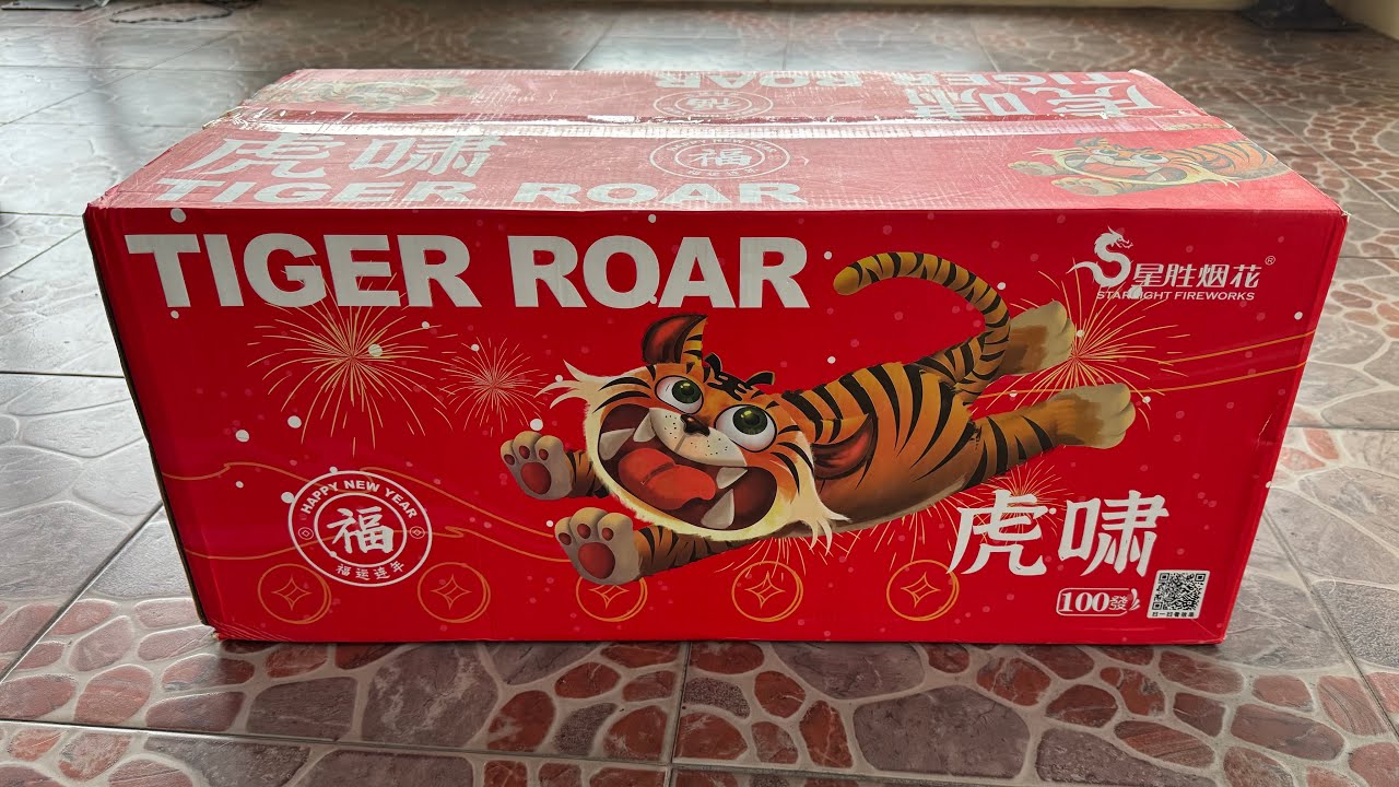 100 Shots Tiger Roar - New Year 2025 Fireworks - YouTube