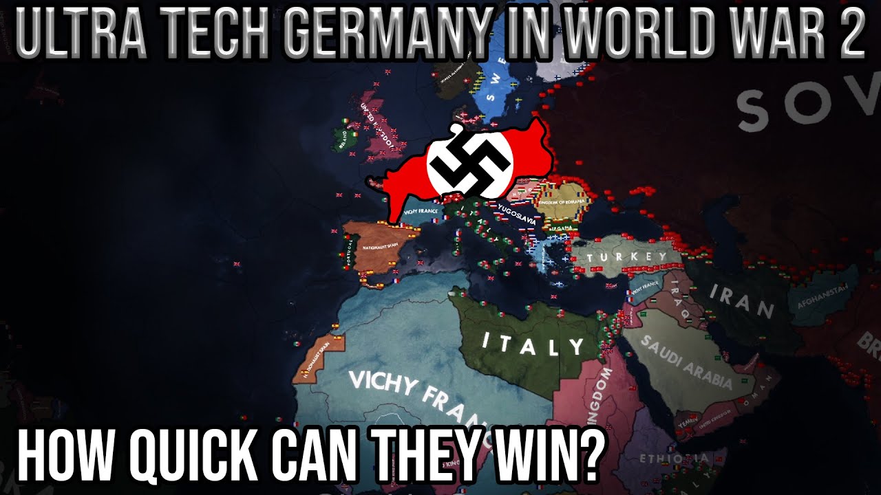 How QUICK can an ULTRA BUFFED GERMANY WIN WW2? | HOI4 TIMELAPSE - YouTube
