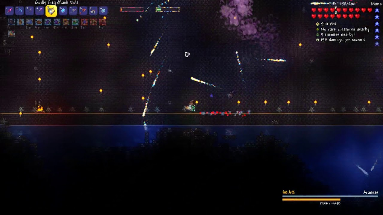 Terraria Modded - 32. Araneas (Shadows of Abaddon) - YouTube