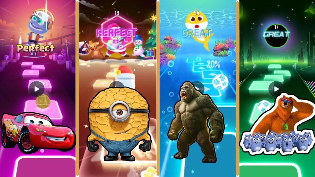 Lightning McQueen vs Despicable Me 4 vs Godzilla x Kong vs Grizzy & the ...