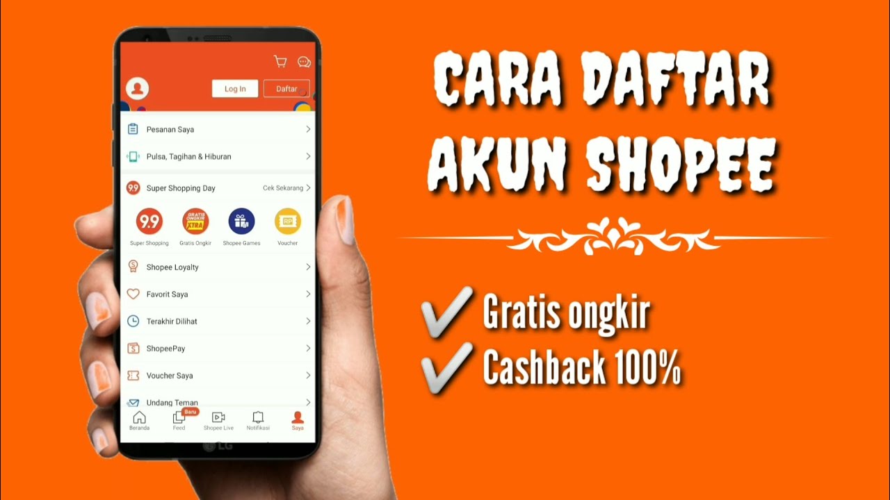 CARA DAFTAR AKUN SHOPEE TERBARU - YouTube