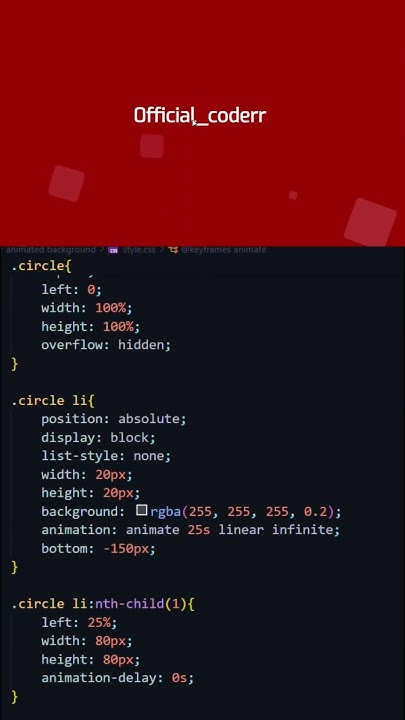 Background Animation Using Html Css Vscode Coding Htmlcss New Shorts Viralshorts