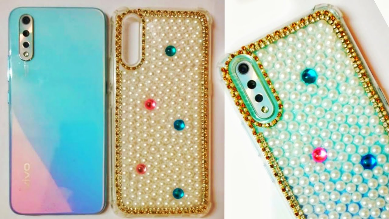 DIY phone case/ phone cover decoration with stones/phone cover make ...