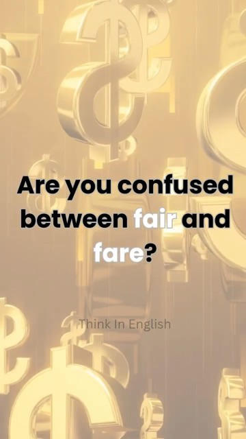 "Fair vs. Fare: Funny Grammar Lesson in 60 Seconds!" - YouTube