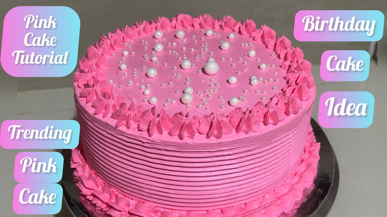Pink cake / pink birthday cake #cake #cakedecoratingideas #birthdaycake ...