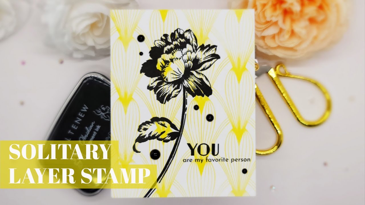 Five Cards Using a Solitary Layer Stamp - YouTube