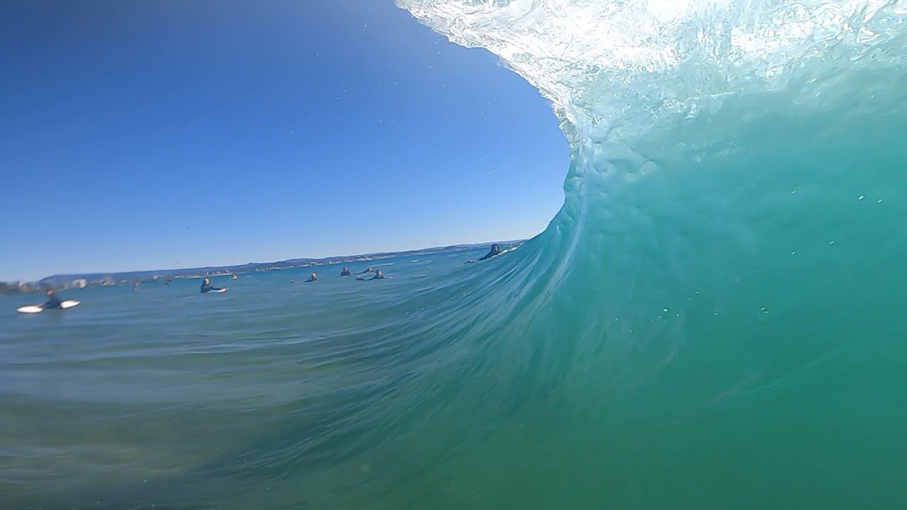 raw surfing (pov session) below sea level snapper rocks superbank with ...