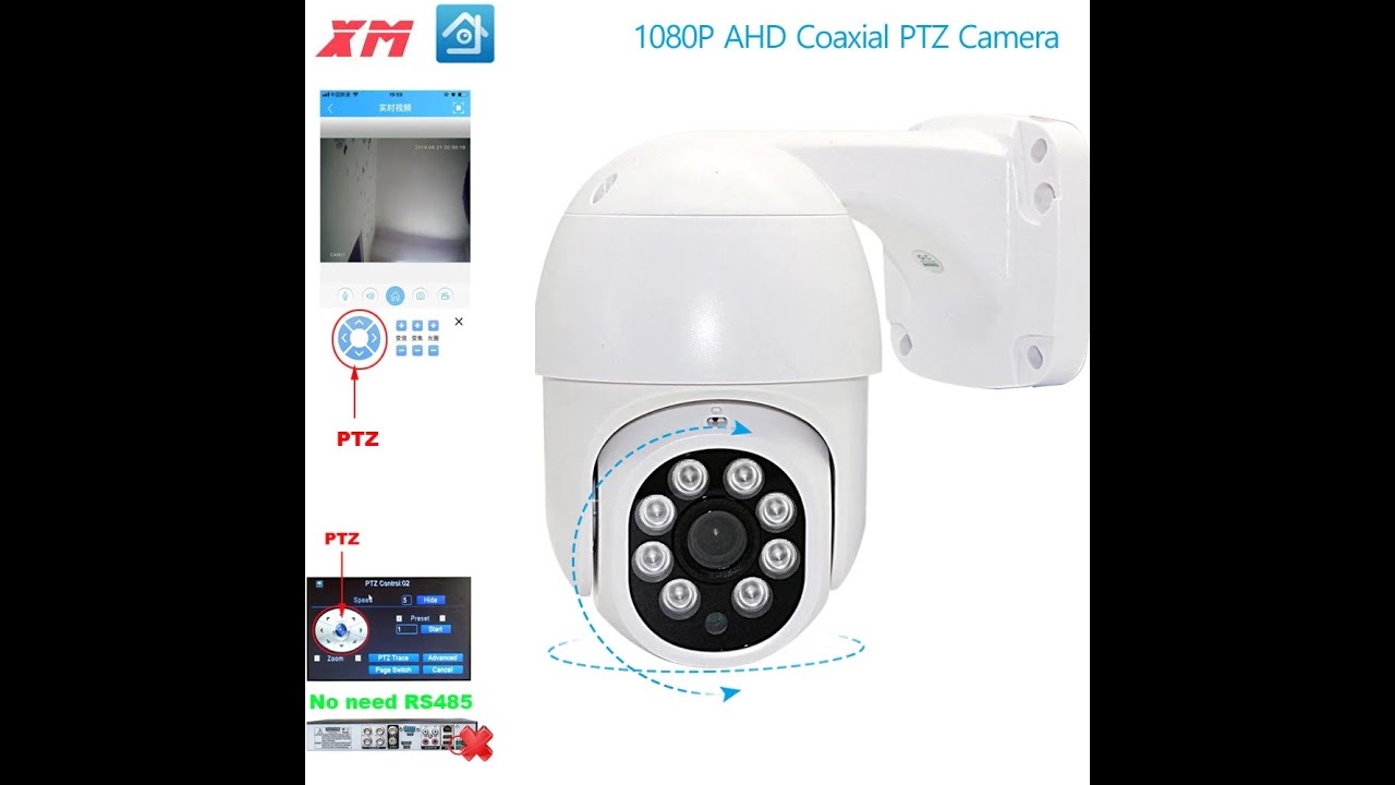 Xmeye 1080p ahd ptz camera - YouTube
