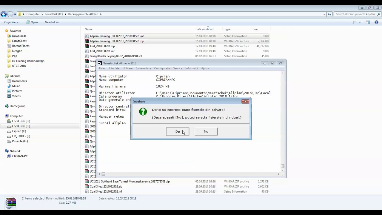 Import si export proiecte (25/37) - YouTube