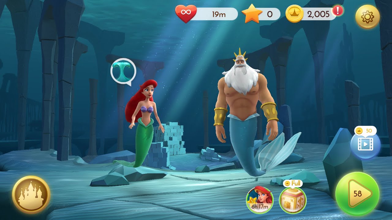 #Disney #Princess Majestic Quest | Ariel Mermaid | Gameplay Walkthrough ...