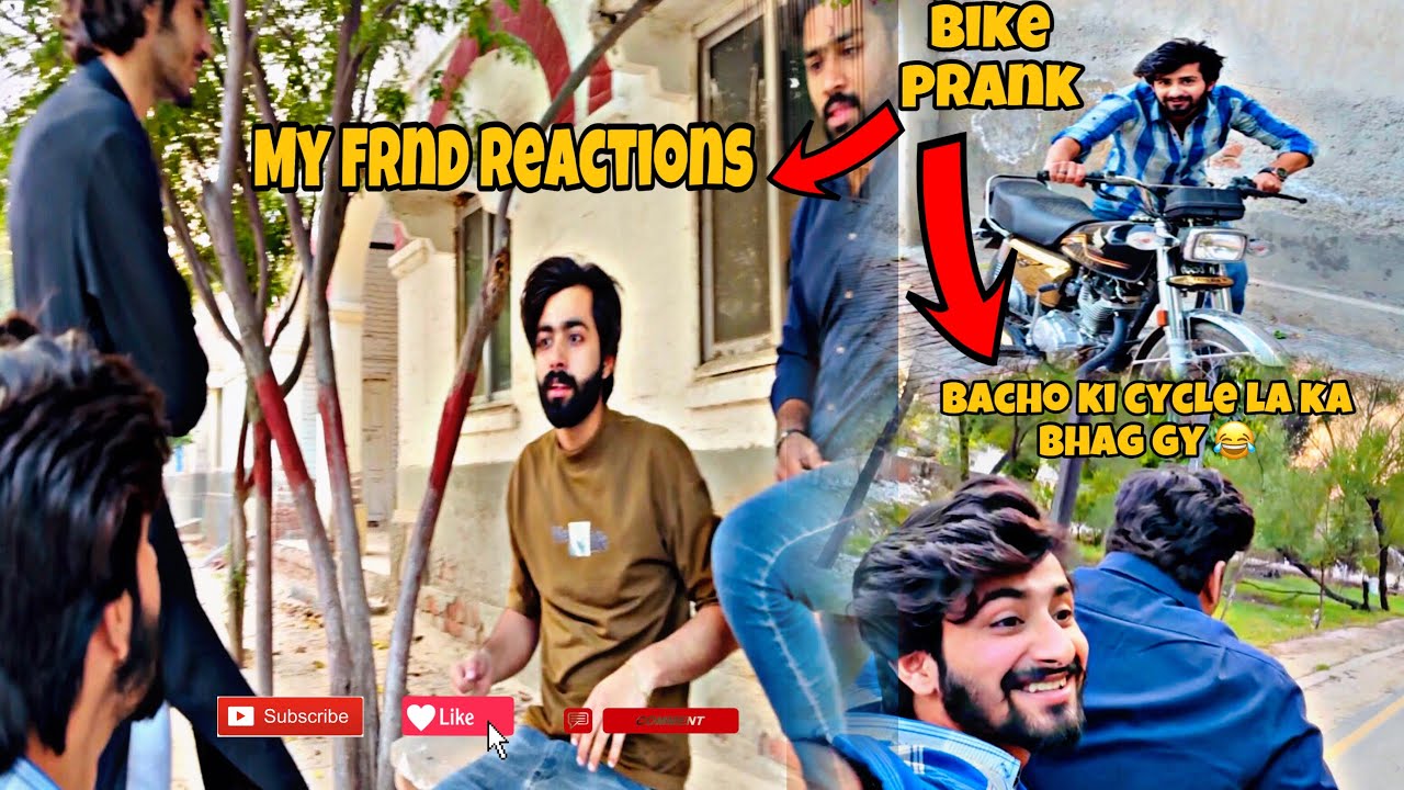 Bike prank with my friend😂😂 - YouTube