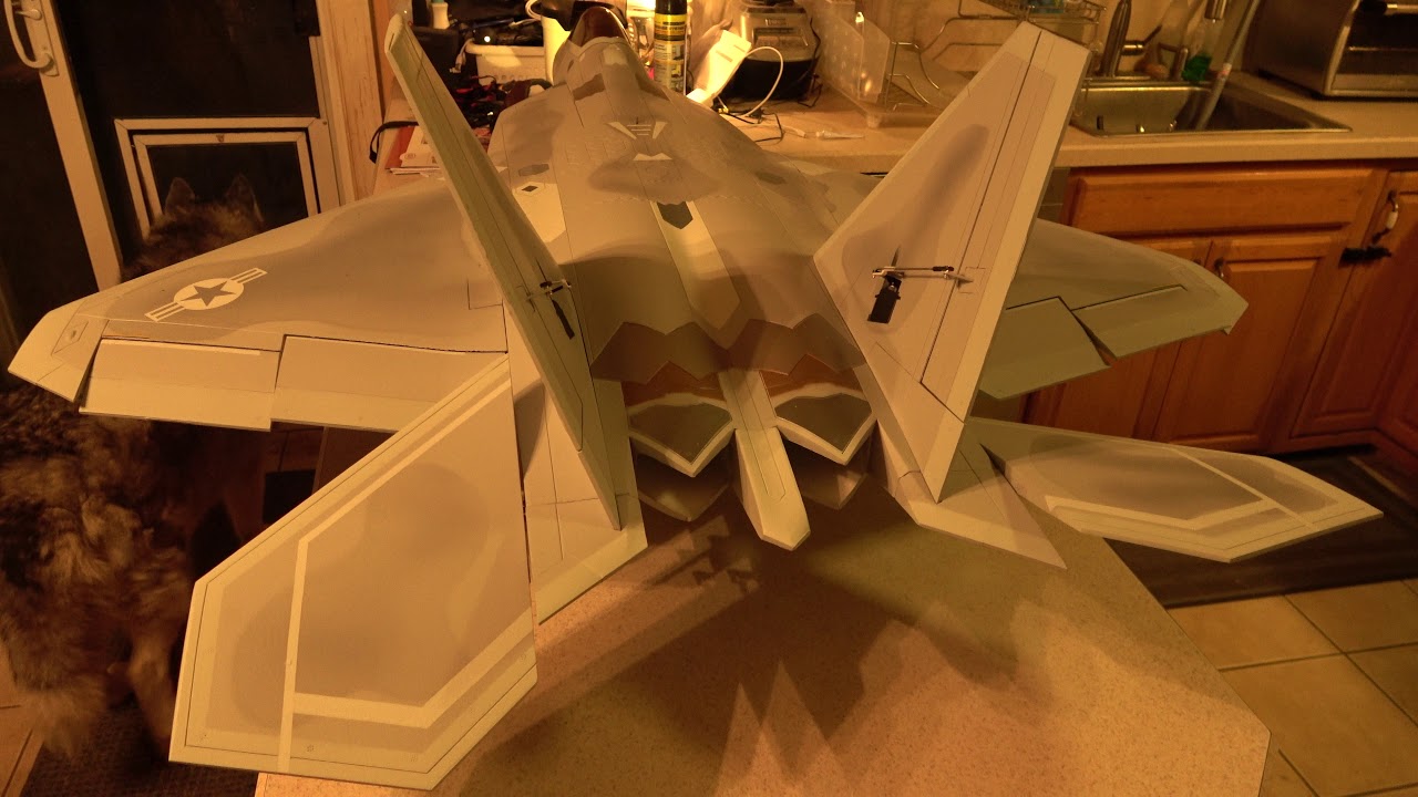 Freewing F22 Tailerons - YouTube