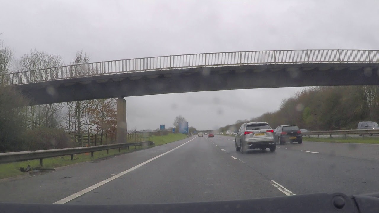 UK Motorways - M5 south - J24 Minehead and Bridgwater Services - YouTube